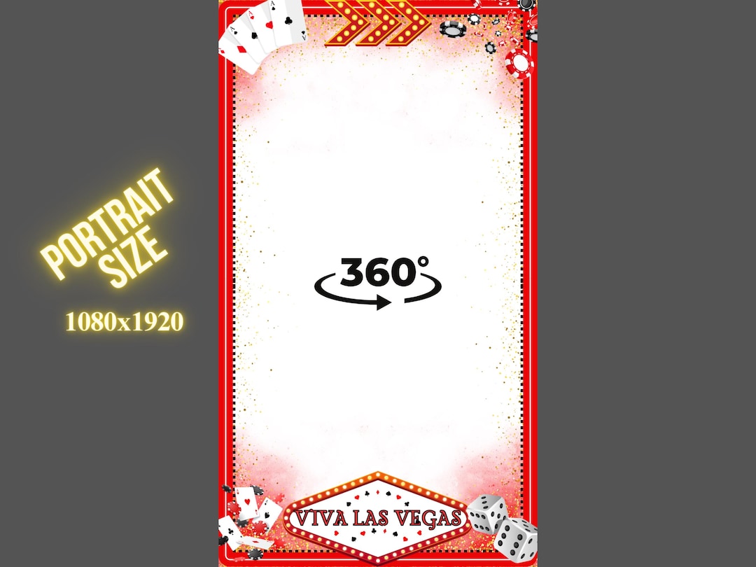 360 Photo Booth Overlay, 360 Birthday Overlay, Viva Las Vegas 360 ...