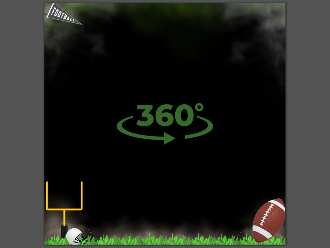 Football 360 Photo Booth Overlay, Video Booth Overlay, Sports Overlay ...