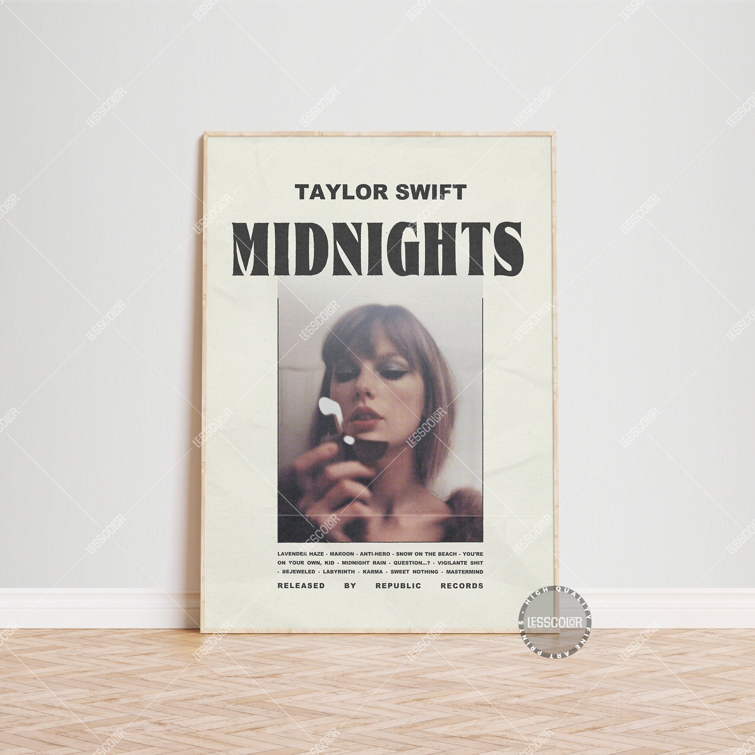 Taylor Swift Posters / Midnights Poster Album Cover Poster - Etsy