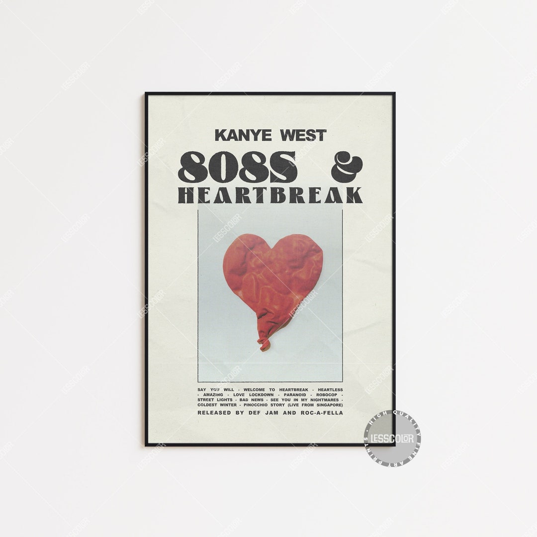 Kanye West Poster / 808s and Heartbreak Poster / Album Cover - Etsy