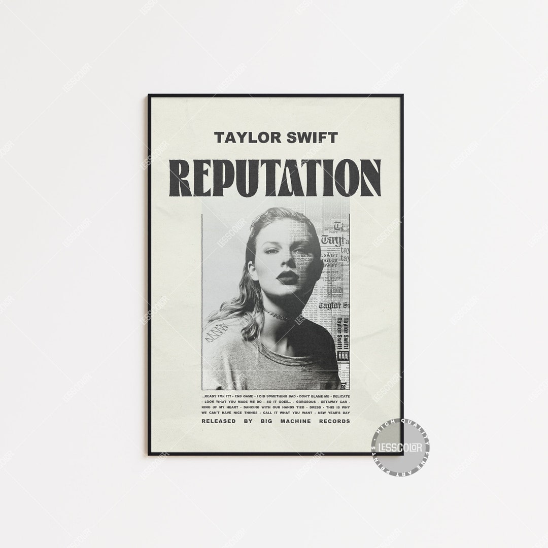 Taylor Swift Posters / Reputation Poster / Album Cover Poster - Etsy