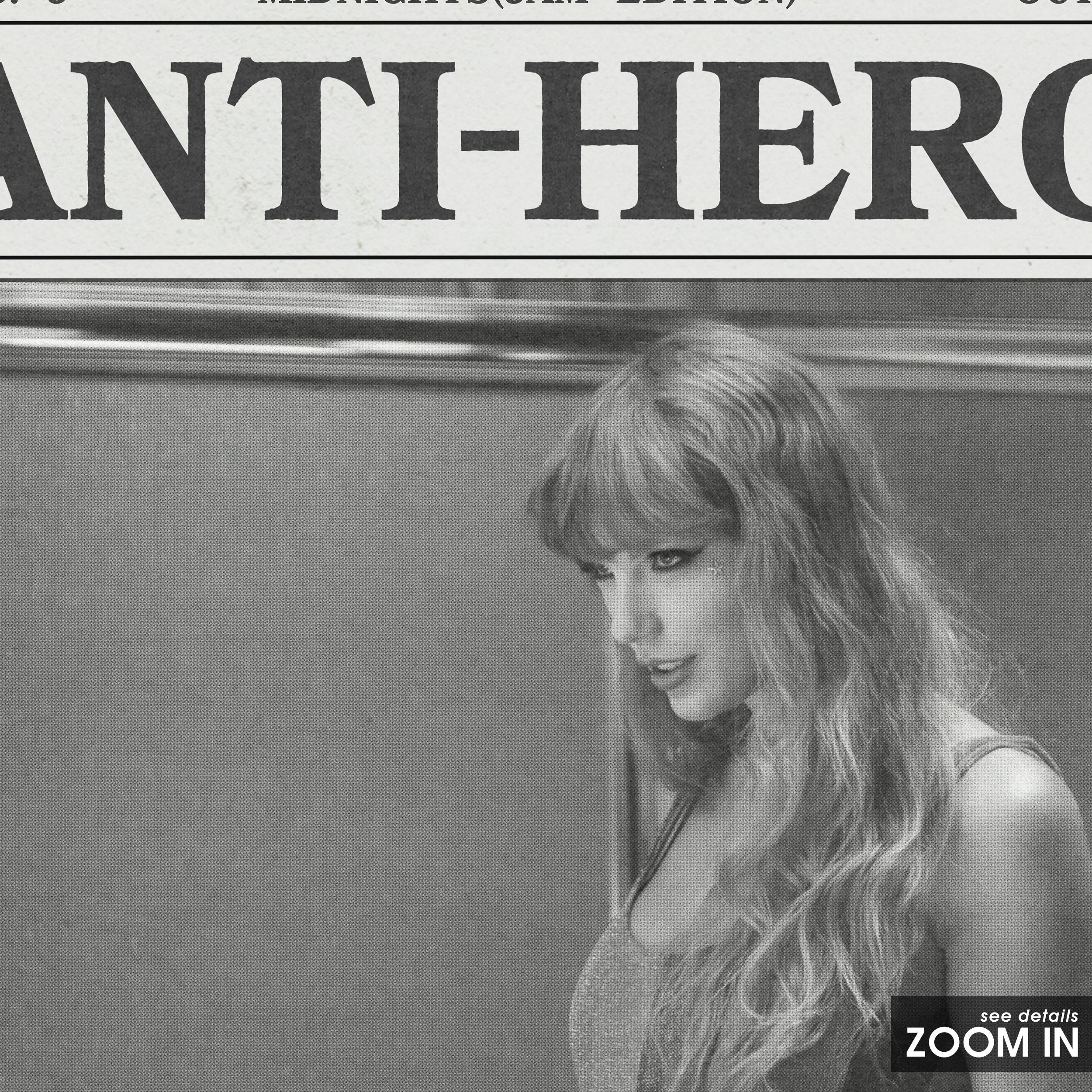 Taylor Swift Anti-hero Posters / Midnights Poster Album Cover - Etsy