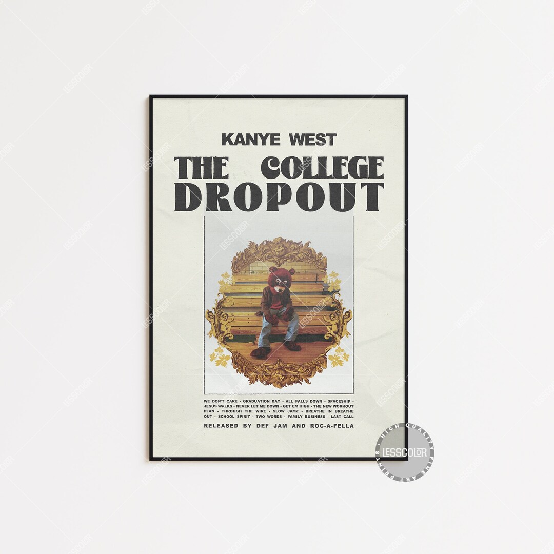 Kanye West Poster / the College Dropout Poster / Album Cover - Etsy