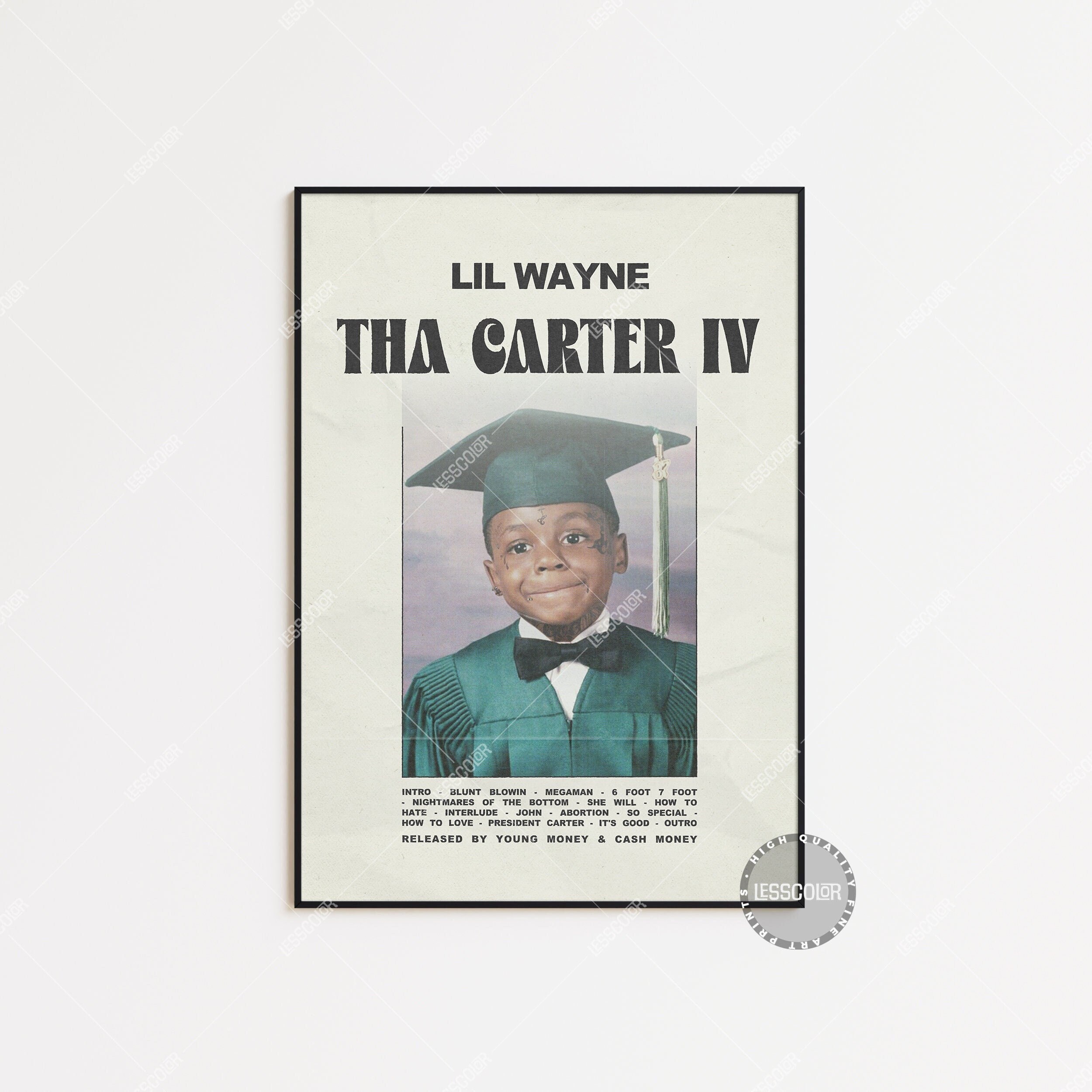 Lil Wayne Posters / Tha Carter IV Poster / Album Cover Poster - Etsy