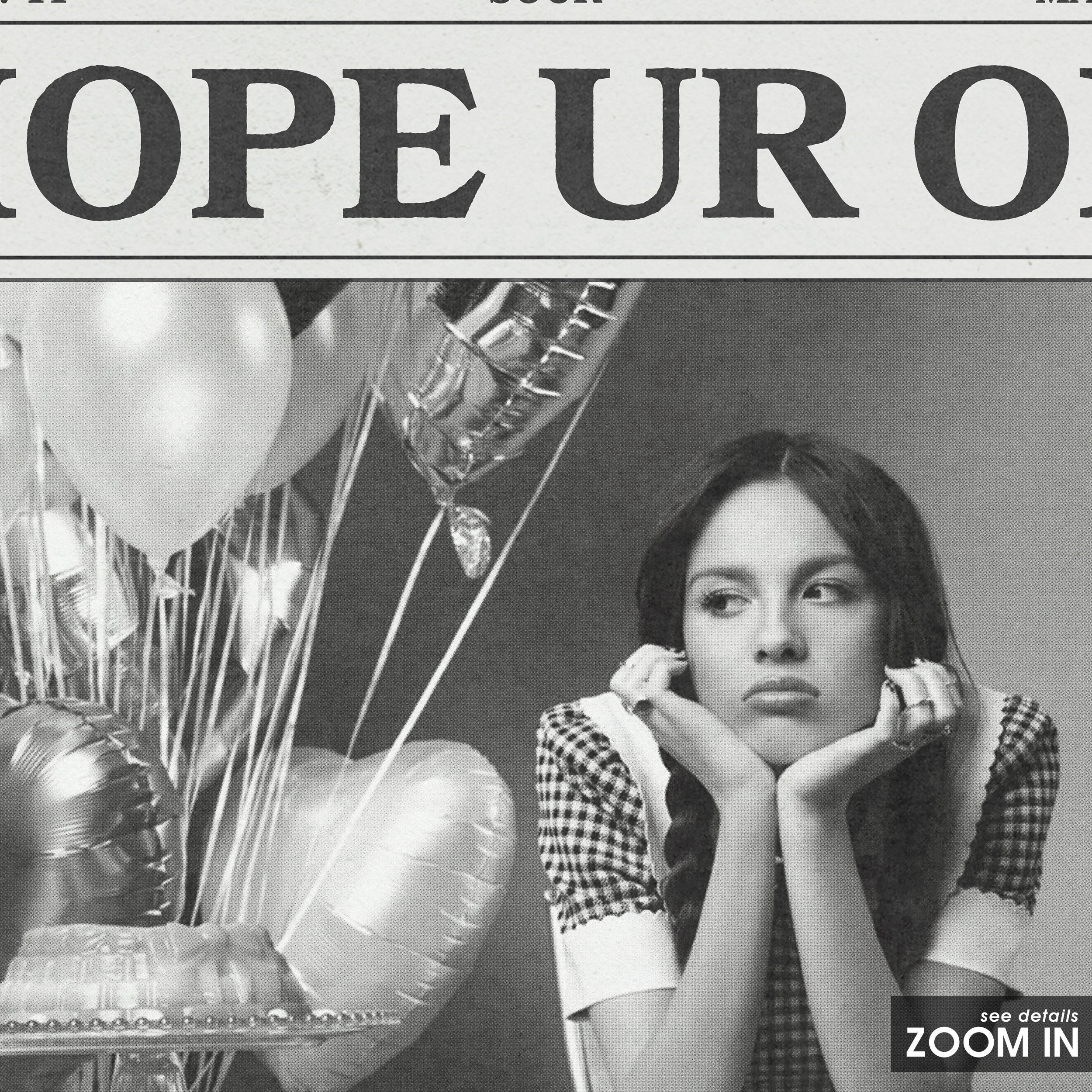 Olivia Rodrigo Retro Newspaper Print Hope Ur Ok Poster Hope - Etsy