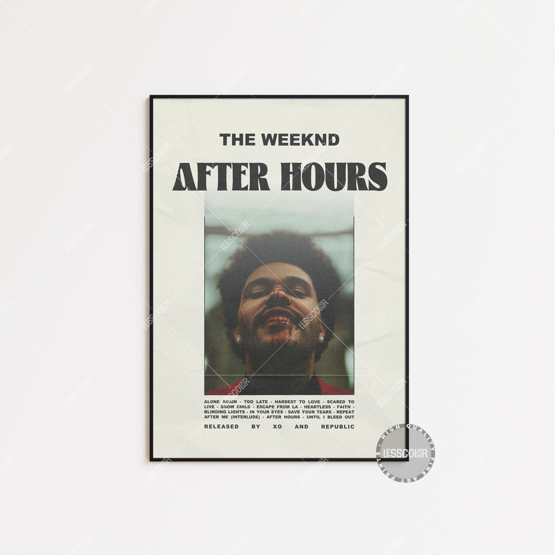 The Weeknd Posters / After Hours Poster / the Weeknd After - Etsy
