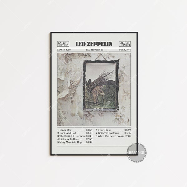 Led Zeppelin Iv Poster - Etsy