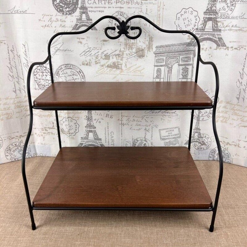 Wrought Iron Vintage Bakers Rack - Etsy