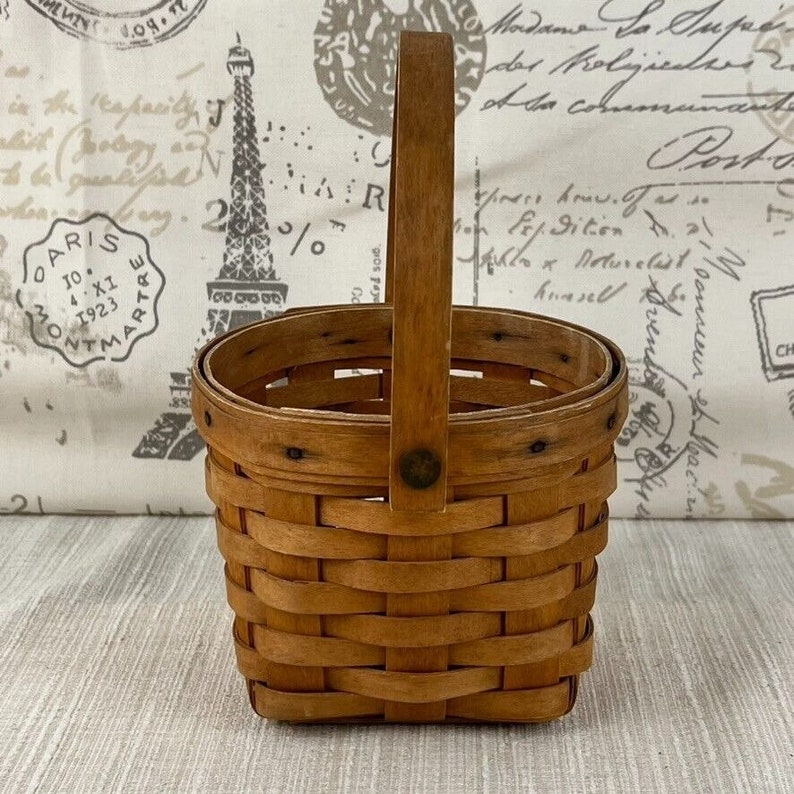 Longaberger 2001 Measuring Basket 5 Inch With 3/8 Weave 5 1/2 X 4 Tall ...