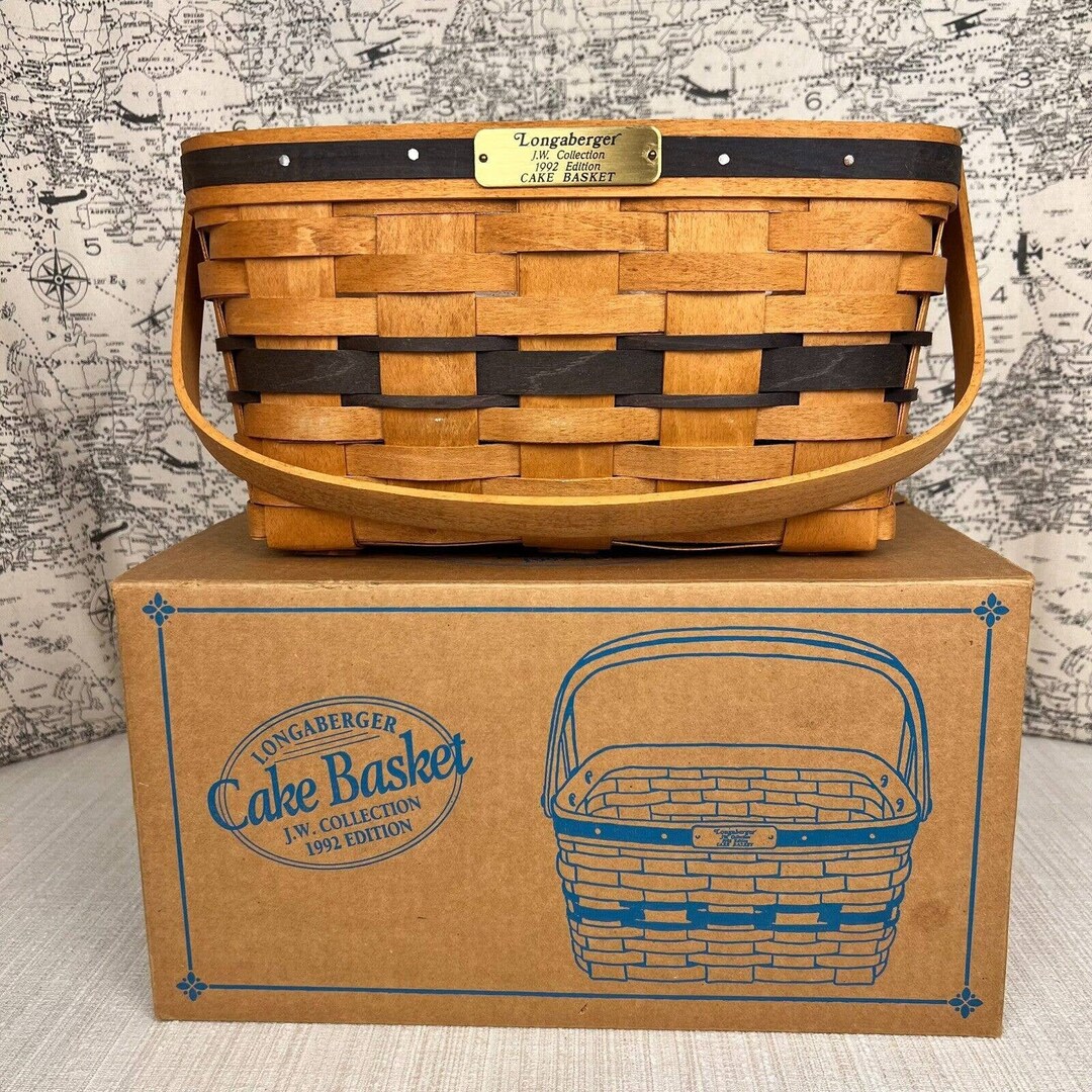 Longaberger 1992 Edition JW Collection Cake Basket With Liner - Etsy