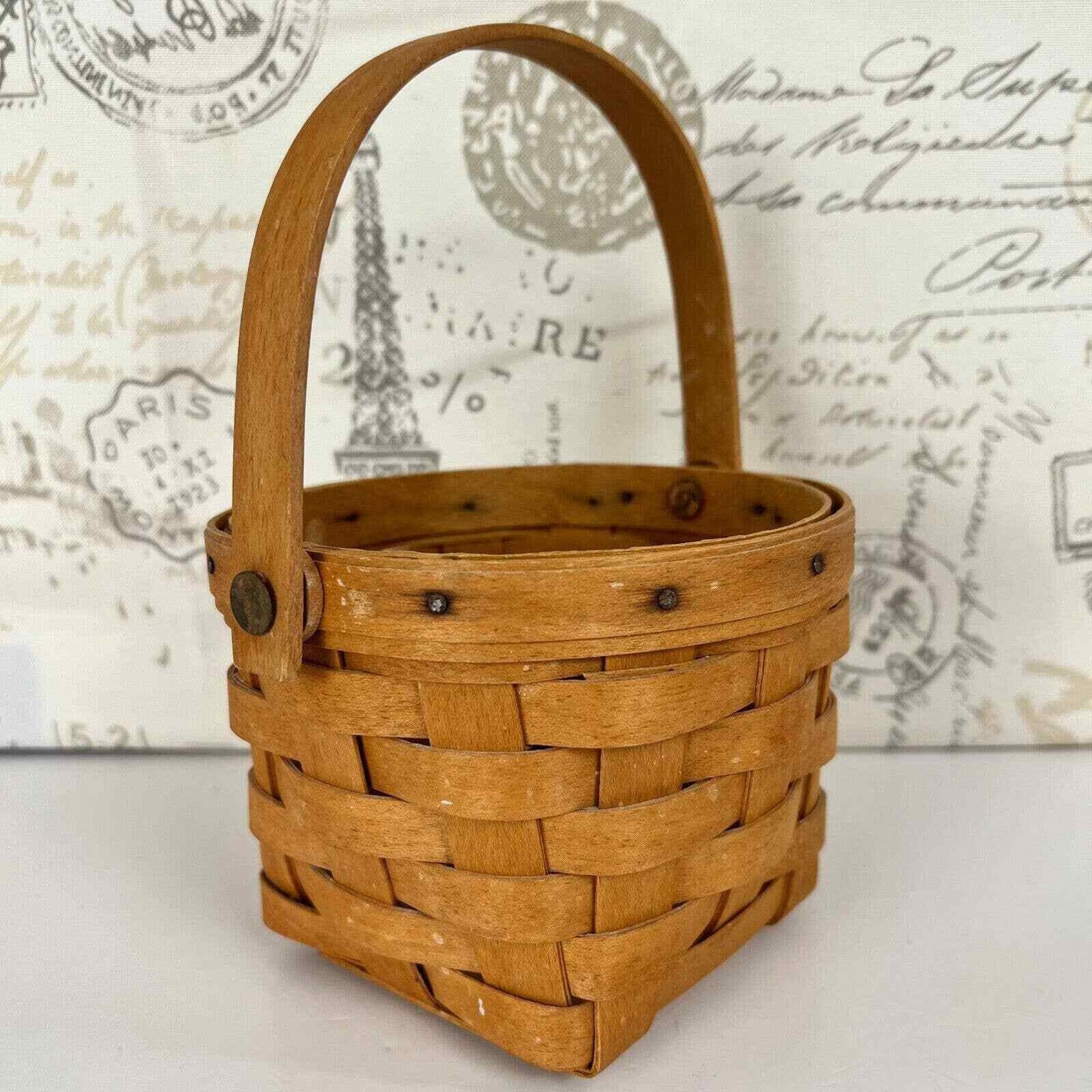 Longaberger 1993 Measuring Basket With Swing Handle 5 1/2 X 4 Tall - Etsy