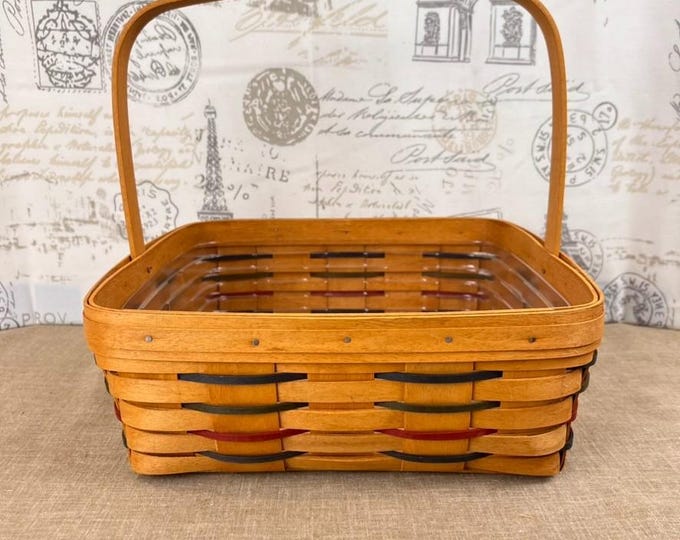 Longaberger 1994 Woven Traditions Pie Basket With Plastic Protector 12 ...