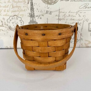 Longaberger 1993 Measuring Basket With Swing Handle 5 1/2 X 4 Tall - Etsy