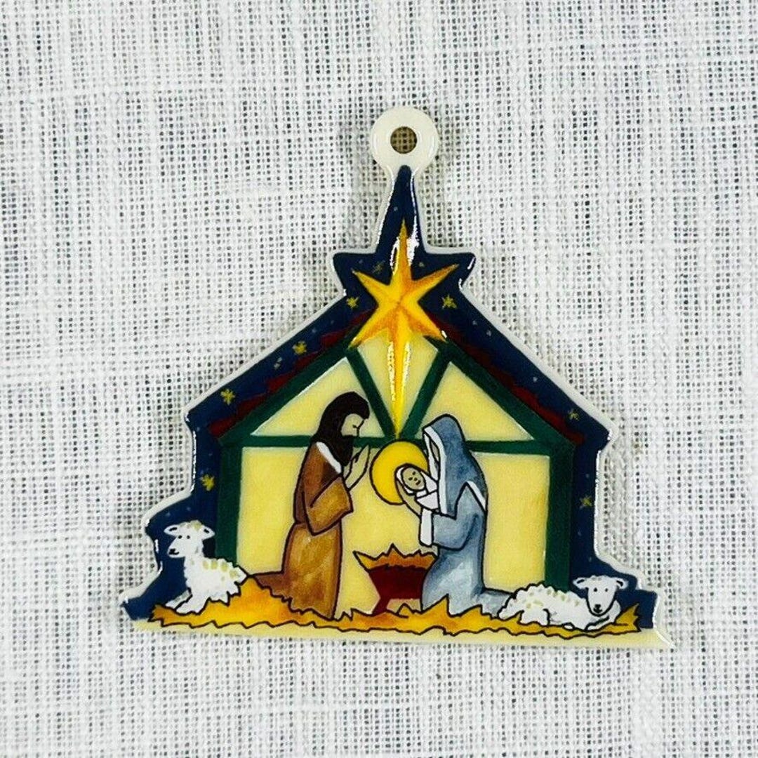 Longaberger 2003 Nativity Basket Tie-on New - Etsy