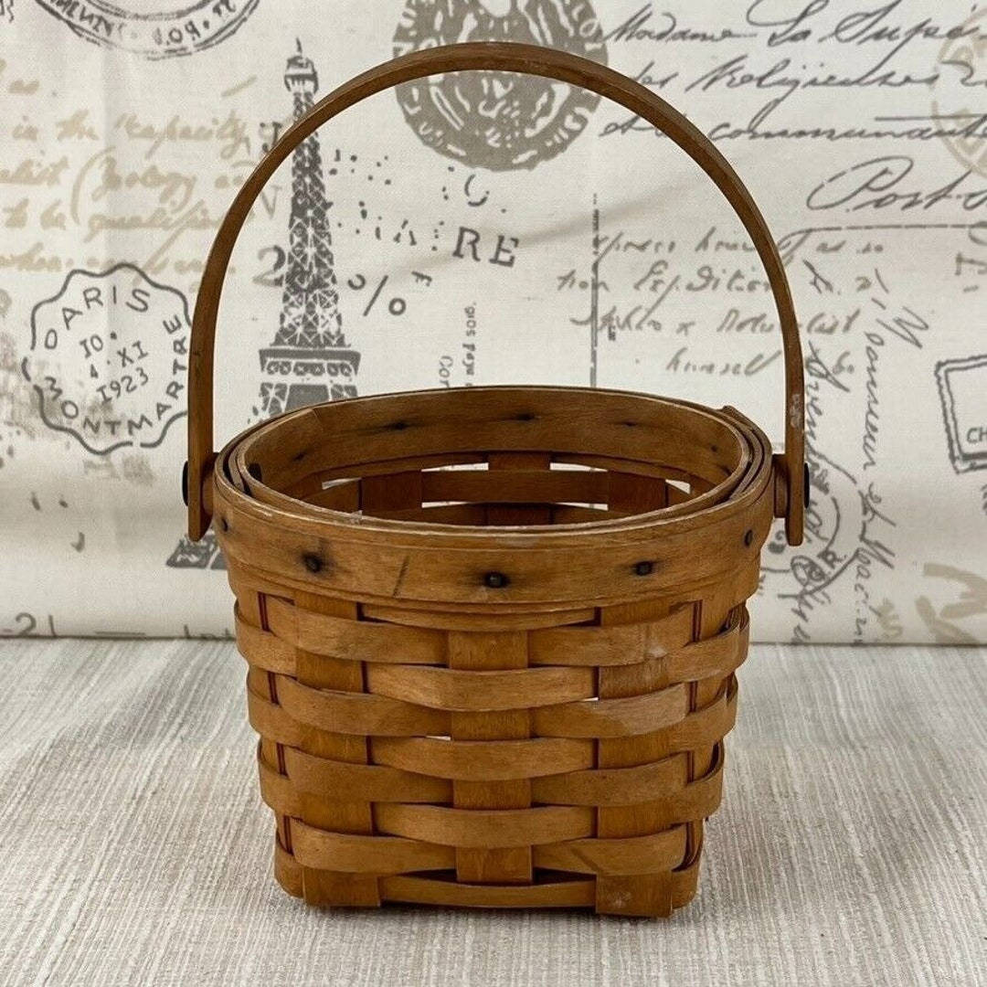 Longaberger 2001 Measuring Basket 5 Inch With 3/8 Weave 5 1/2 X 4 Tall ...