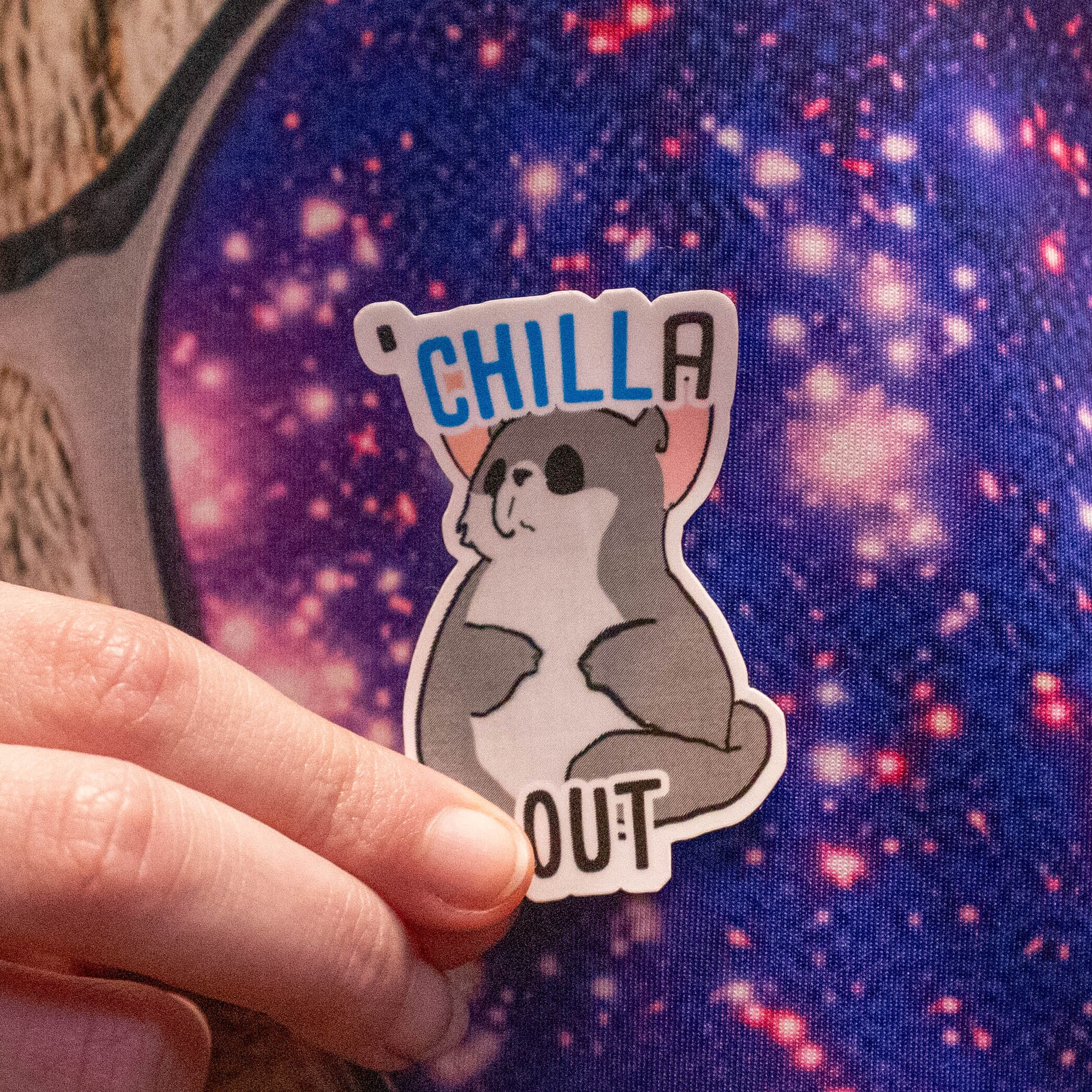 Chilla Out Kawaii Chinchilla Sticker - Etsy