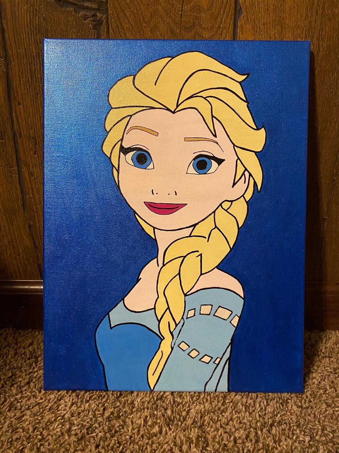 Queen Elsa (hand Painting 12x16) - Etsy