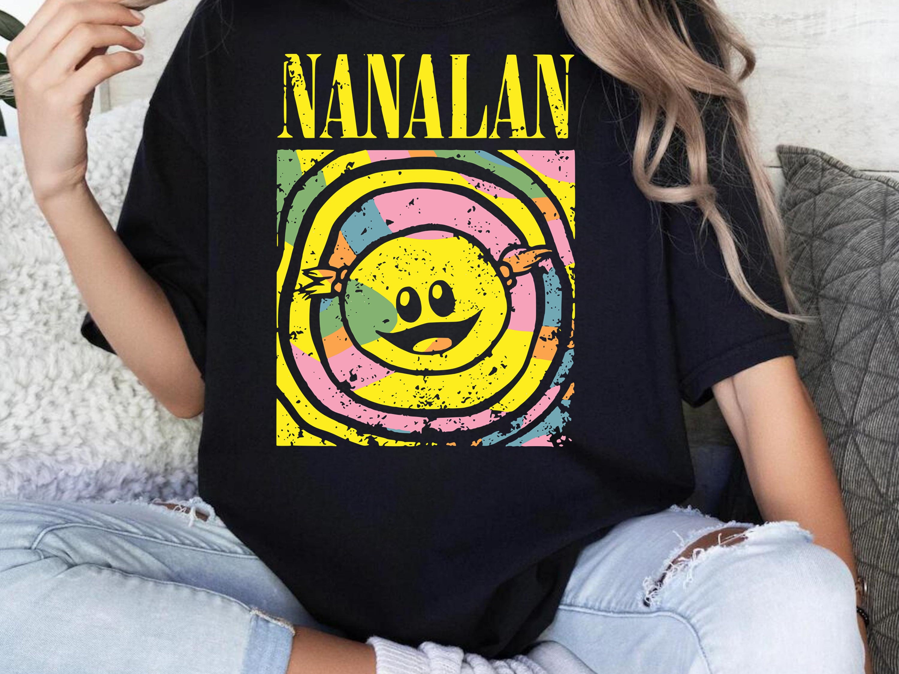 Vintage Nanalan Meme Trending Tshirt,cartoon Clothing,retro Peepo Shirt ...
