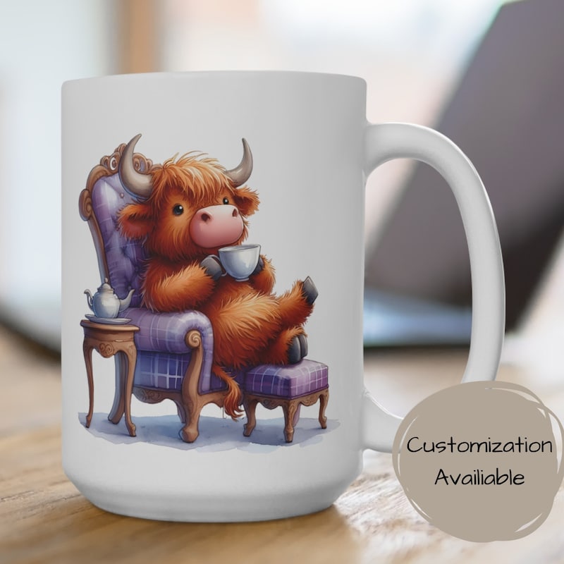 Highland Cow Mug - Etsy