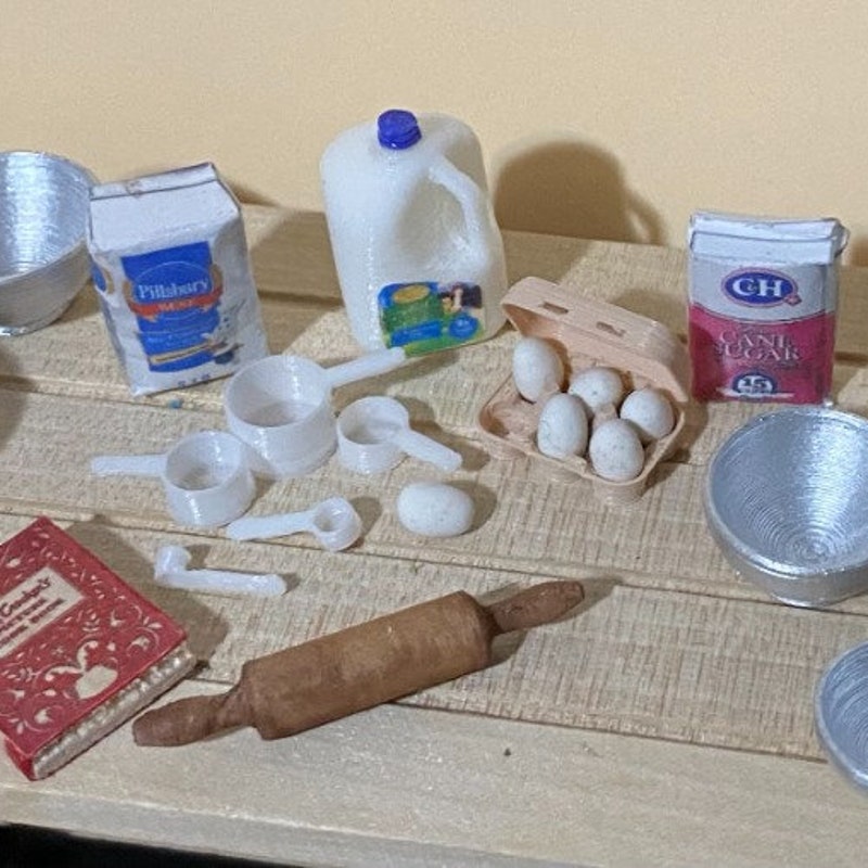 Miniature Baking Set - Etsy UK
