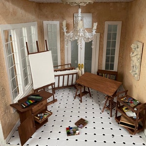 Miniature 1:12 Scale Art Studio - Etsy