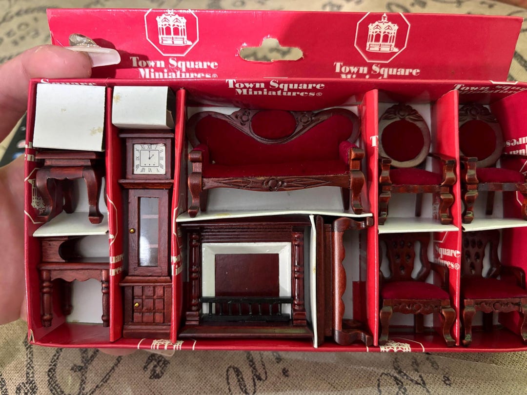Vintage Half Scale (1:24) Town Square Miniature Sets. Rare Find! - Etsy