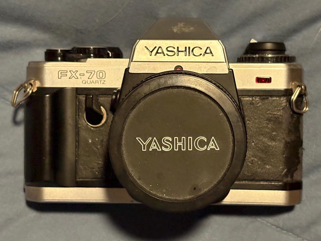 Yashica FX-70 Quartz Vintage Film Camera - With Case, Strap and Papers ...