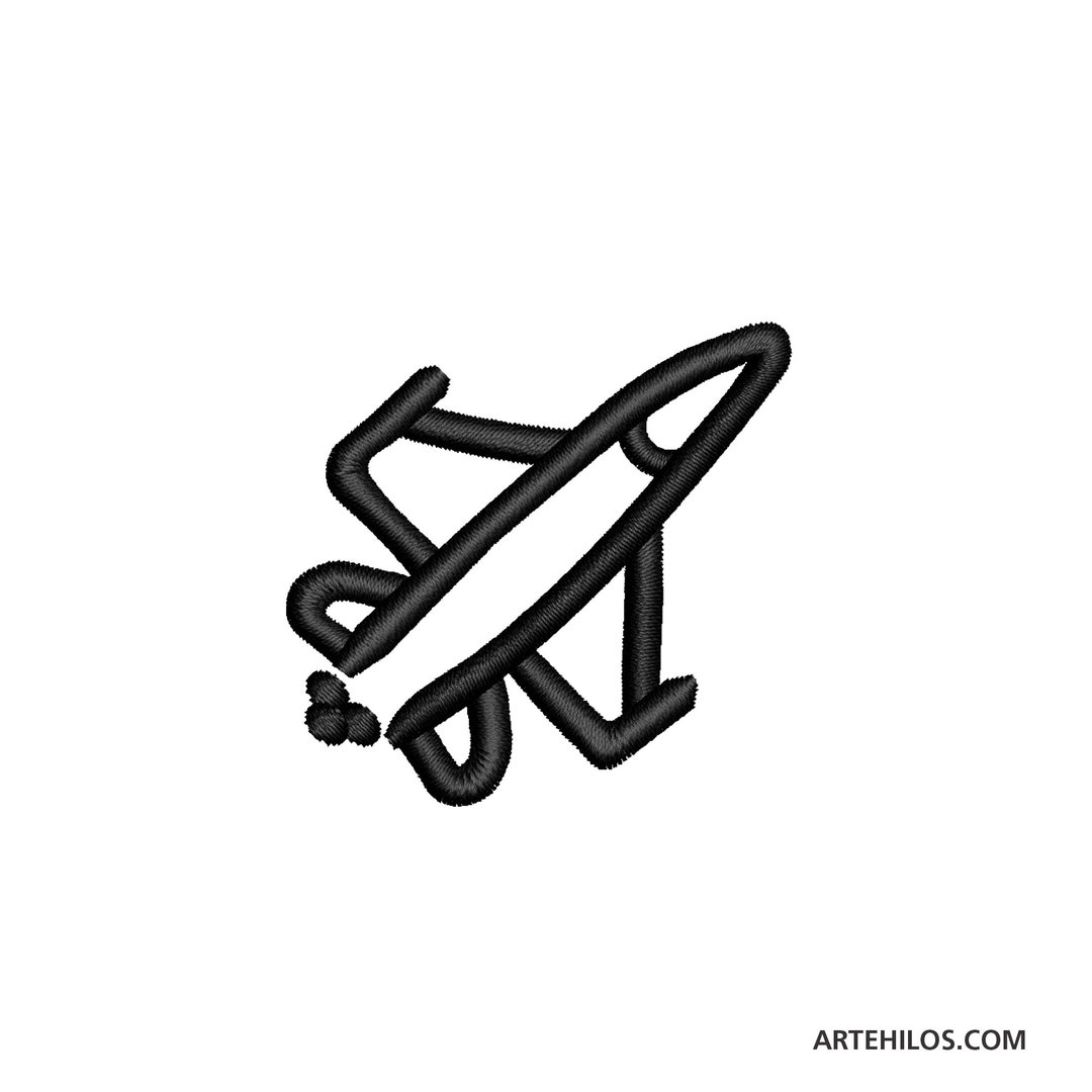 AIRPLANE Machine Embroidery Design - Etsy