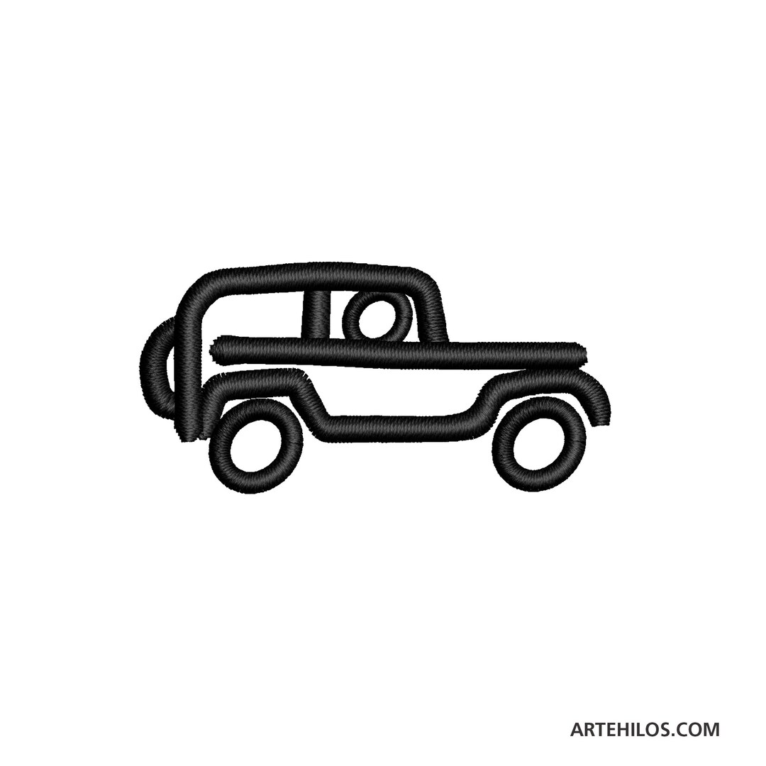 JEEP Machine Embroidery Design - Etsy