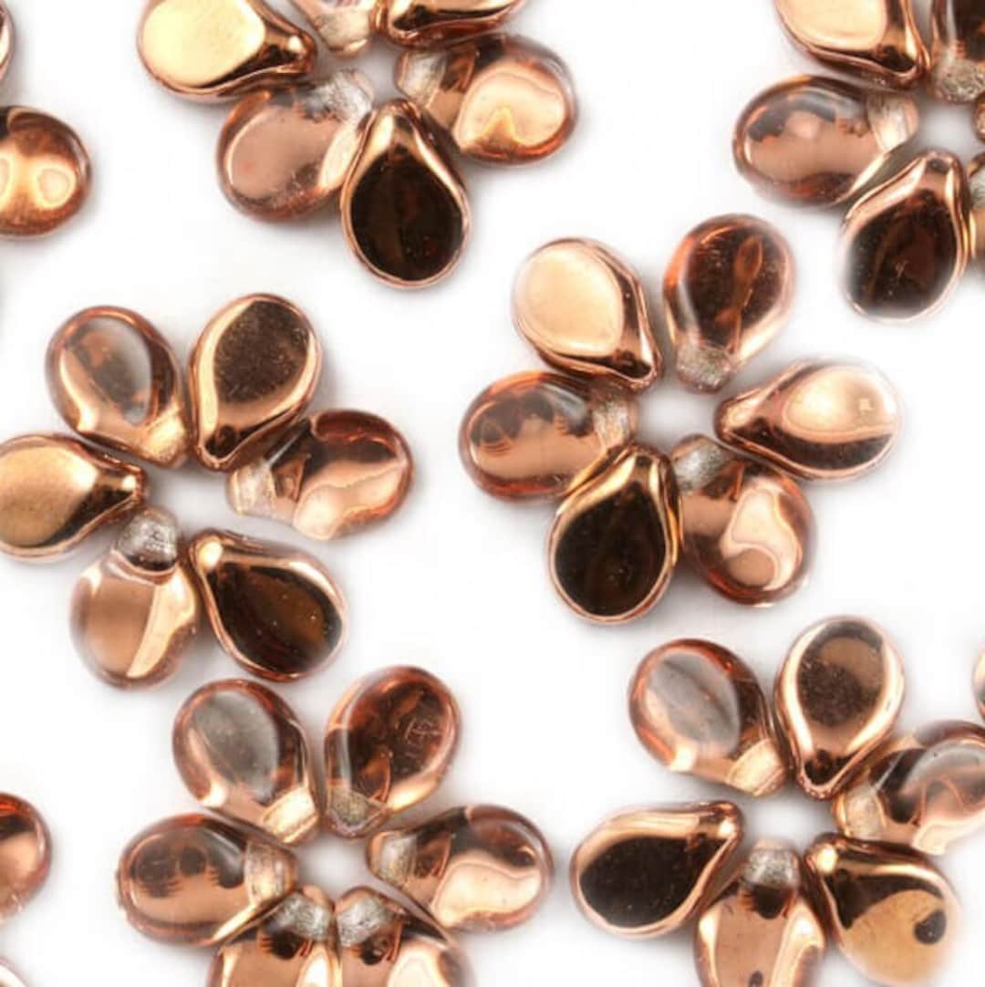 PIP Beads Crystal Capri Gold, Czech Glass Beads, Eldoradobeads - Etsy