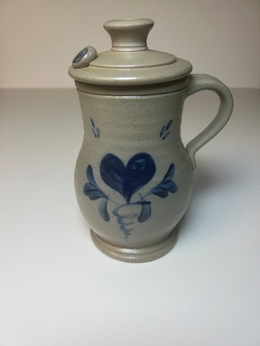 Rowe Pottery Storm Jar - Gray Salt Glaze Stoneware - Candle Holder Jug ...