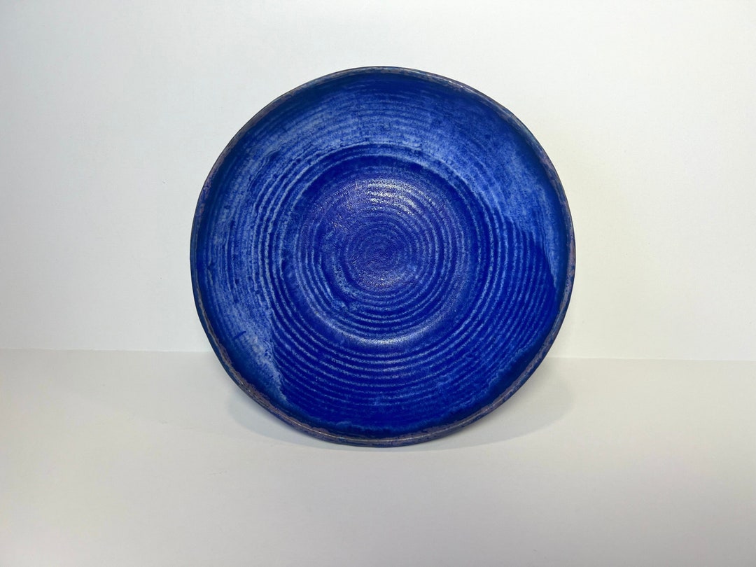 Mccarty Pottery Bowl Cobalt Blue Glaze Mississippi Delta Signed - Etsy