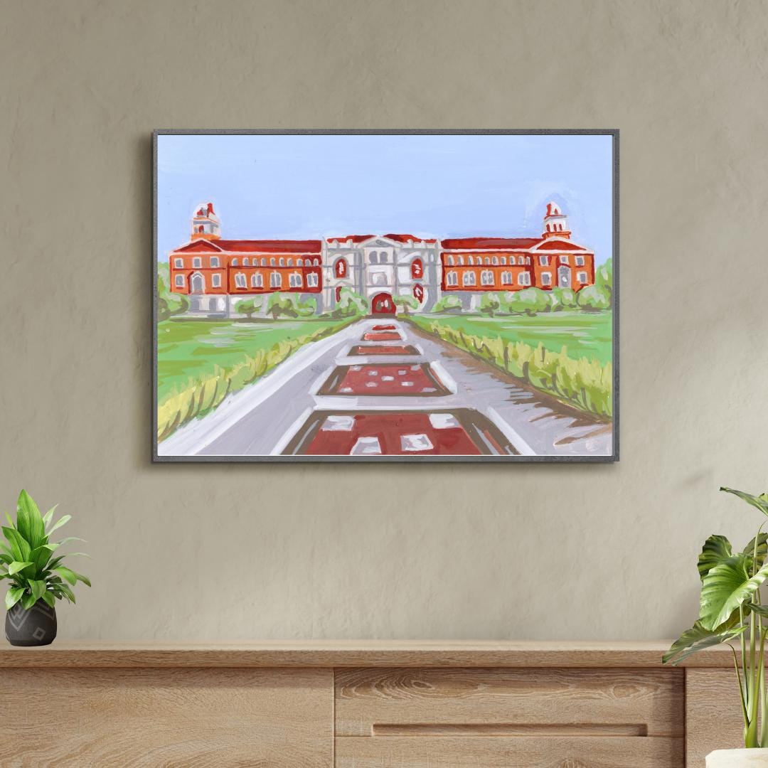 Texas Tech University Art Print for Alumni Students Prospects Dorm Art ...