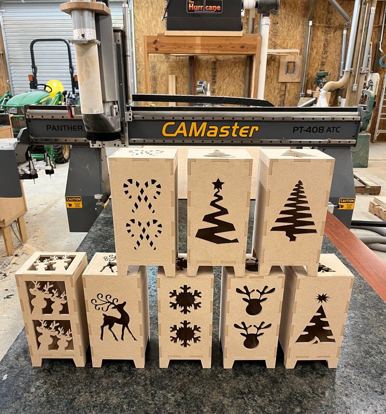 Christmas Lanterns, Wood Lamps, CNC Files (digital Download) - Etsy