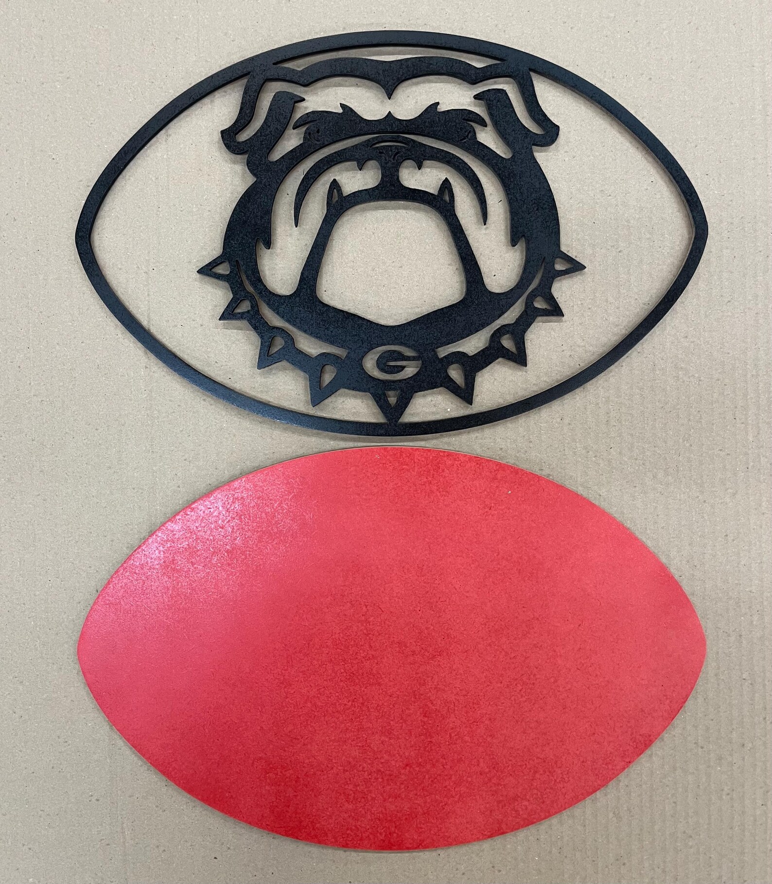 Bulldog Football Door Hanger CNC File (digital Download) - Etsy