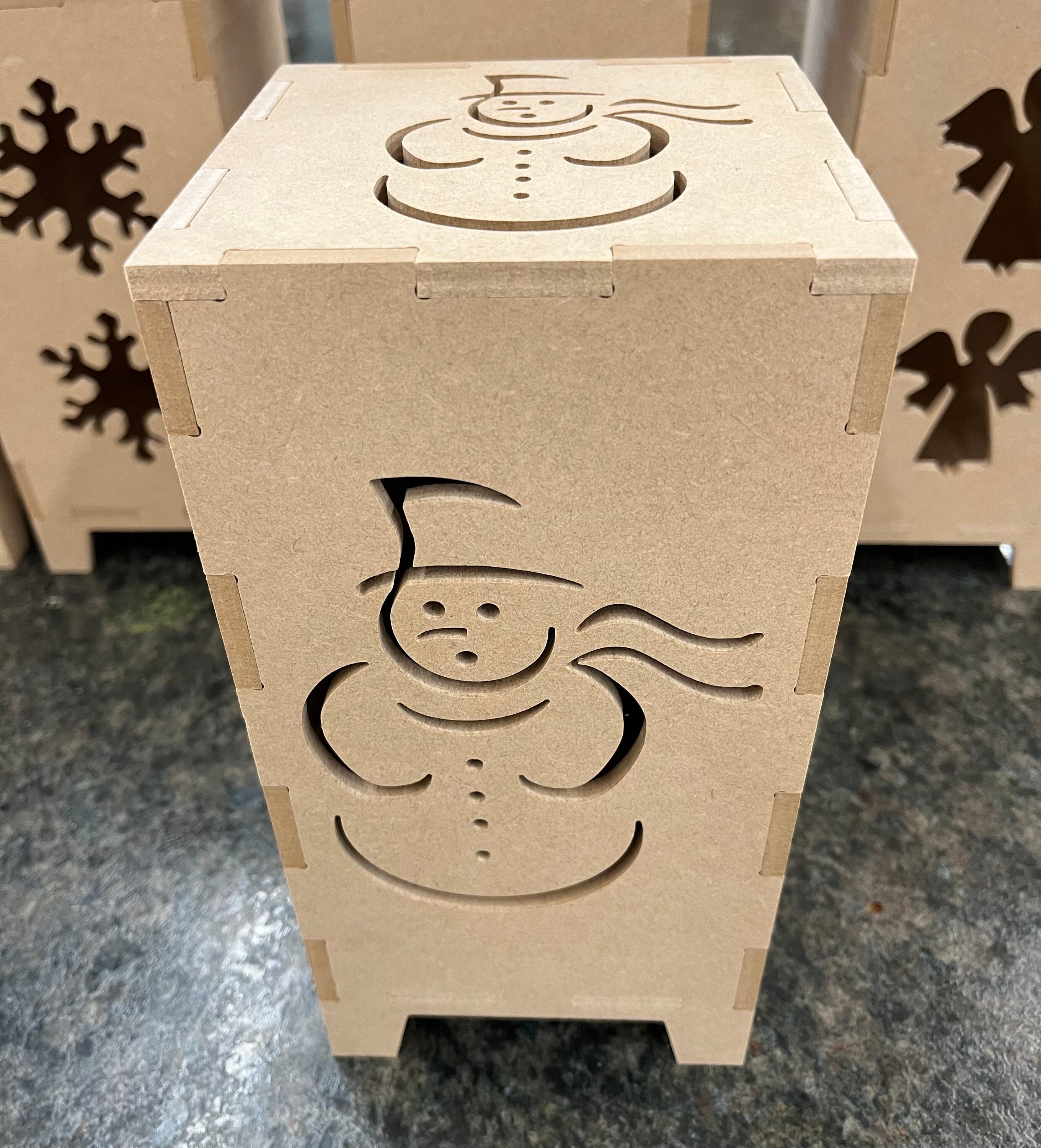 8 Christmas Lanterns, Wood Lamps, Digital Download, Crv, Eps, Dxf, Ai ...