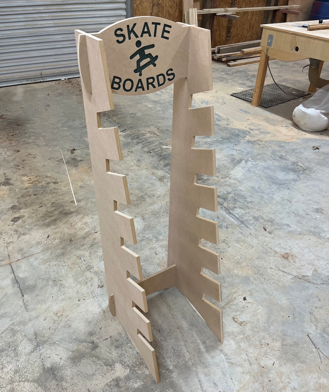 Skateboard Rack File, 2 Different Sizes, 48" and 34" High Digital ...