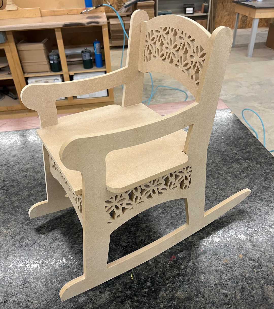 Kids Rocking Chair, Cnc Machine Cut Files, Crv, Eps, Dxf, Ai, Svg, Files, Digital Download ...