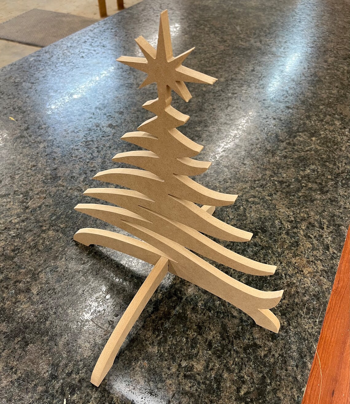 Wavy Wood Christmas Tree File, CNC Laser Cut Design (digital Download ...