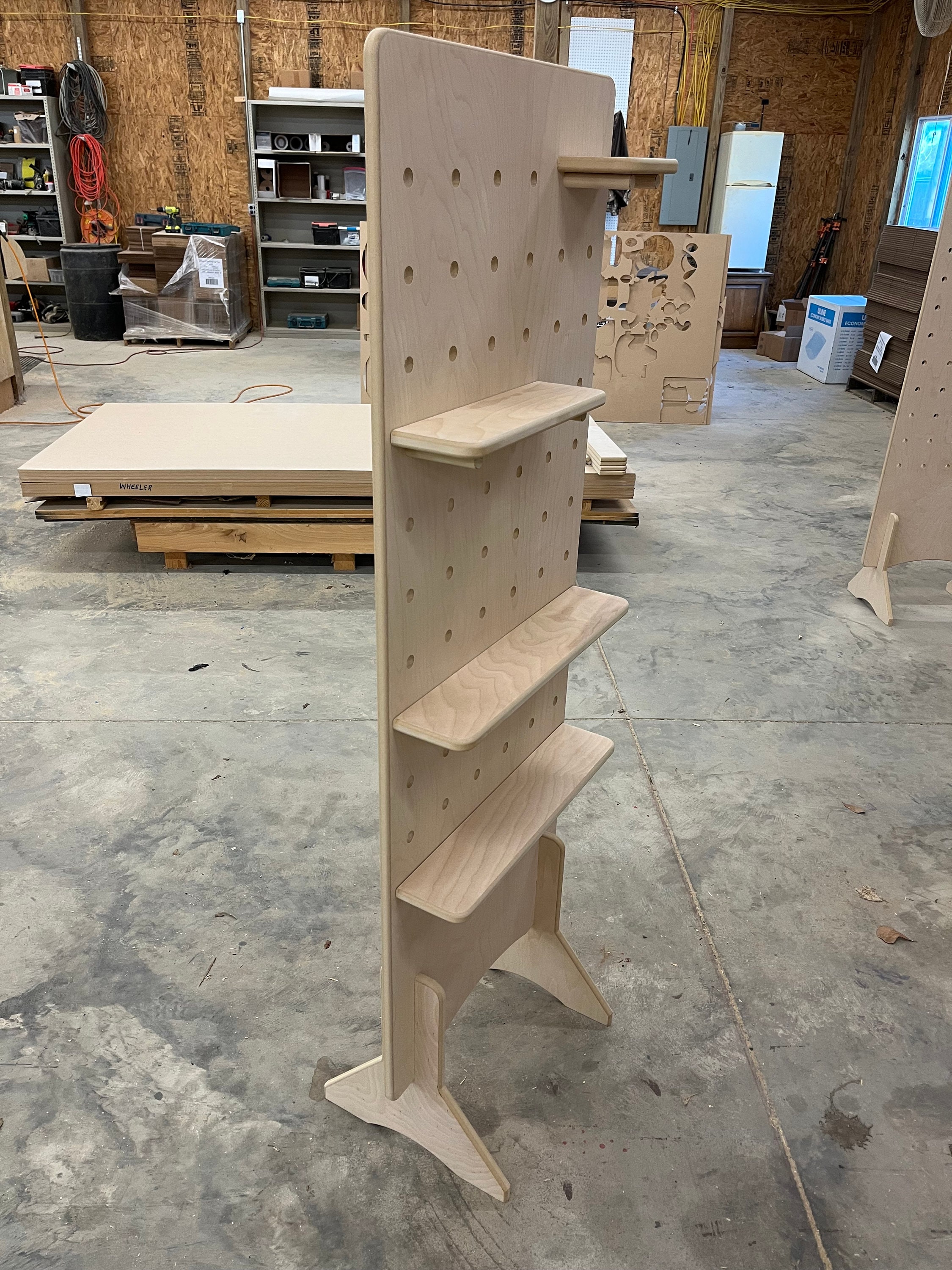 Pegboard Display Stand CNC Digital File (3/4" Birch MDF) - Etsy