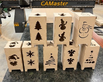 Christmas Lanterns CNC Files Crv Svg Dxf - Etsy