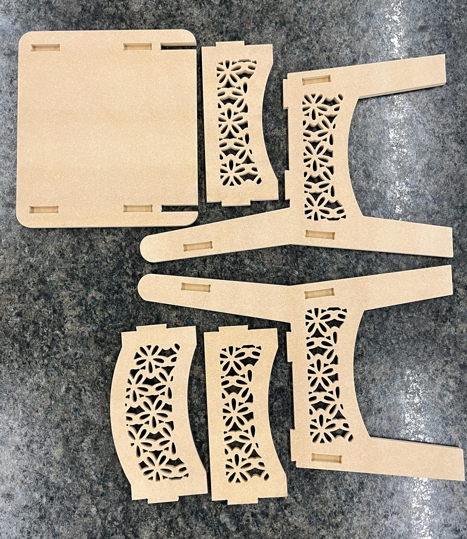 Kids Chair CNC Cut Files, Flower Design (digital Download) - Etsy