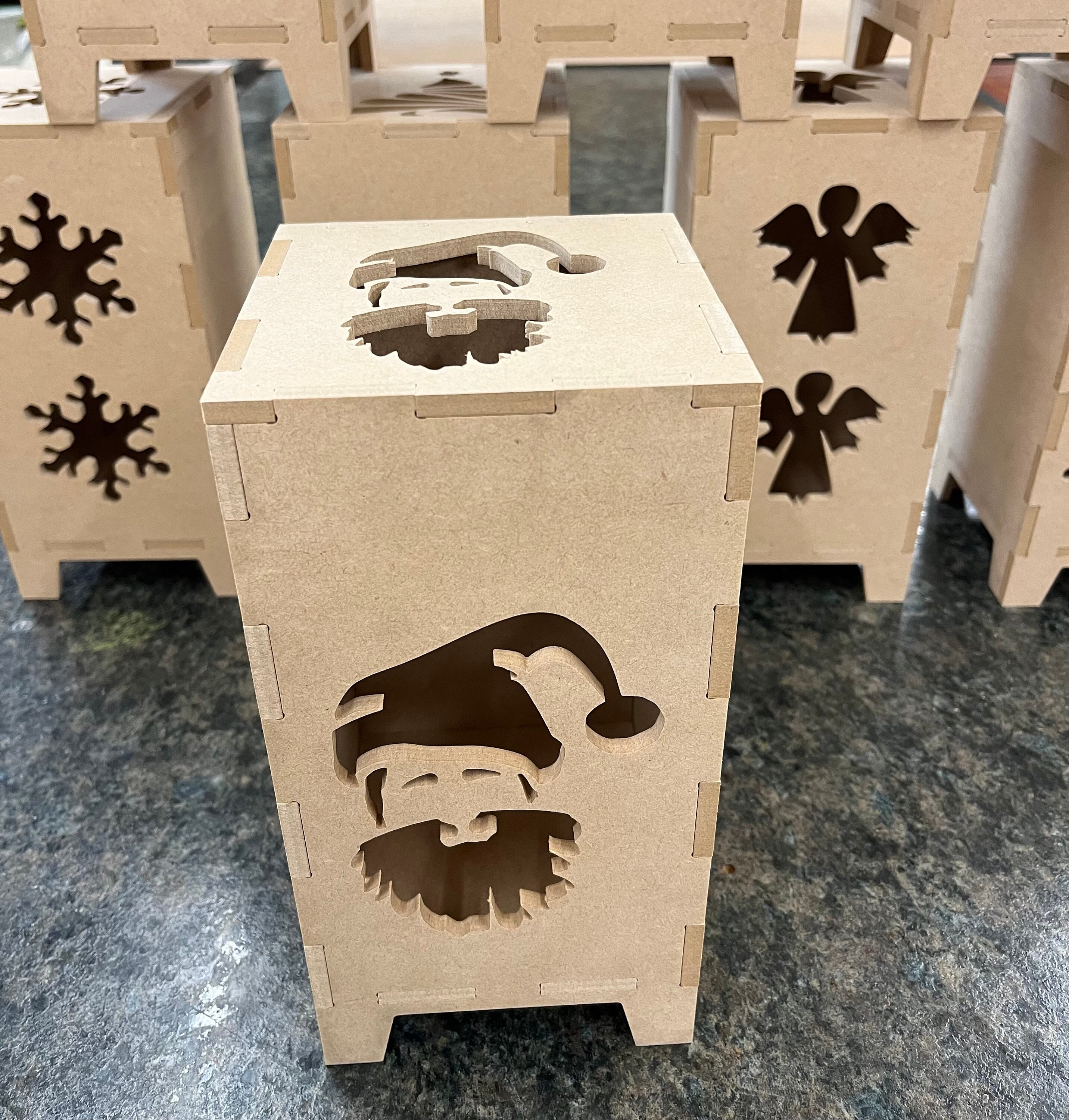 8 Christmas Lanterns, Wood Lamps, Digital Download, Crv, Eps, Dxf, Ai ...