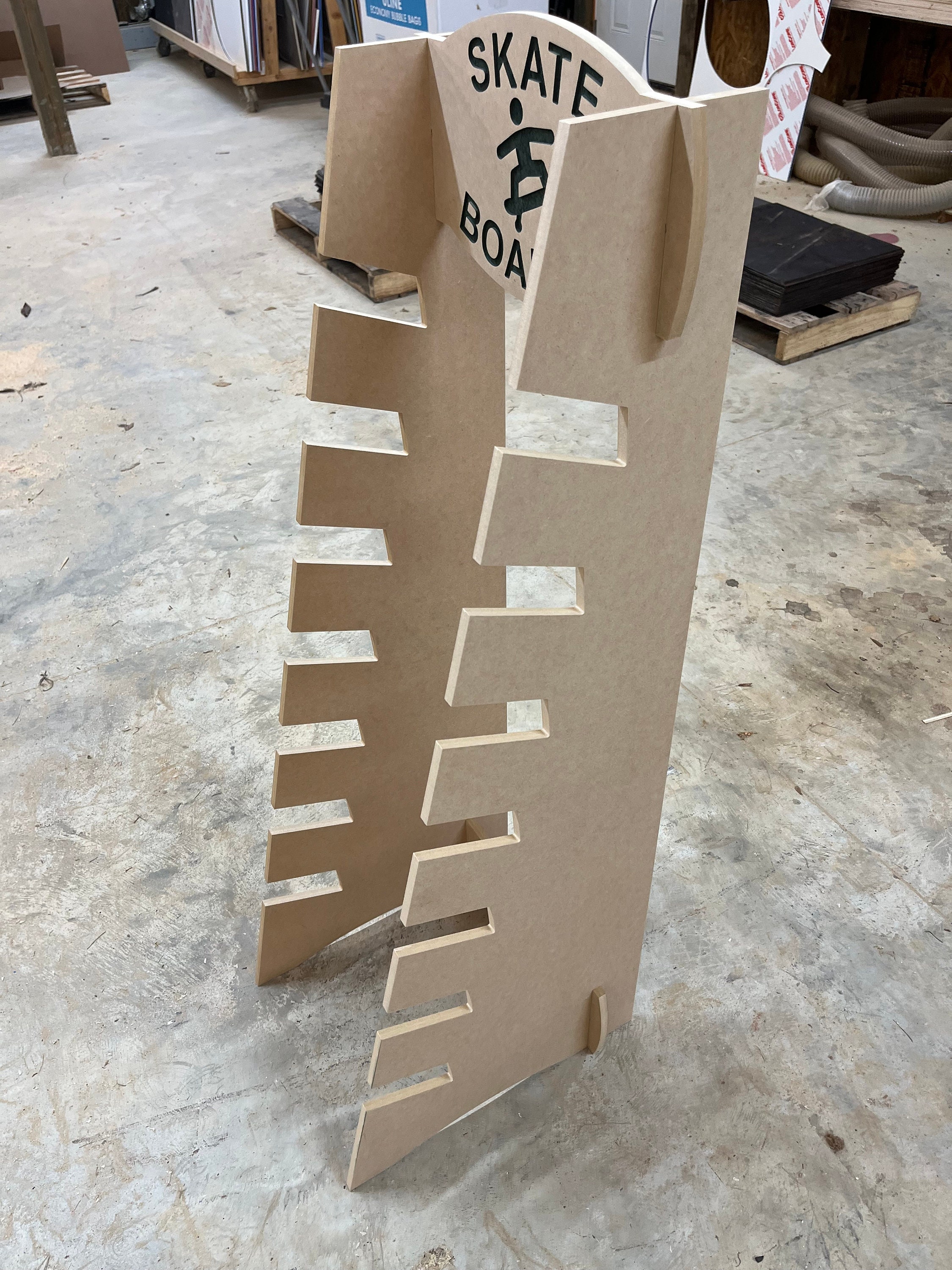 Skateboard Rack File, 2 Different Sizes, 48" and 34" High Digital ...