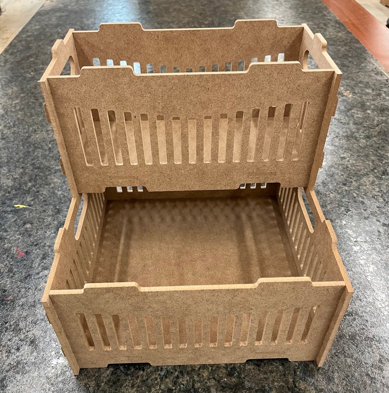 Stacking Crates, Small Crates, Digital Download, Crv, Eps, Dxf, Ai, Svg ...