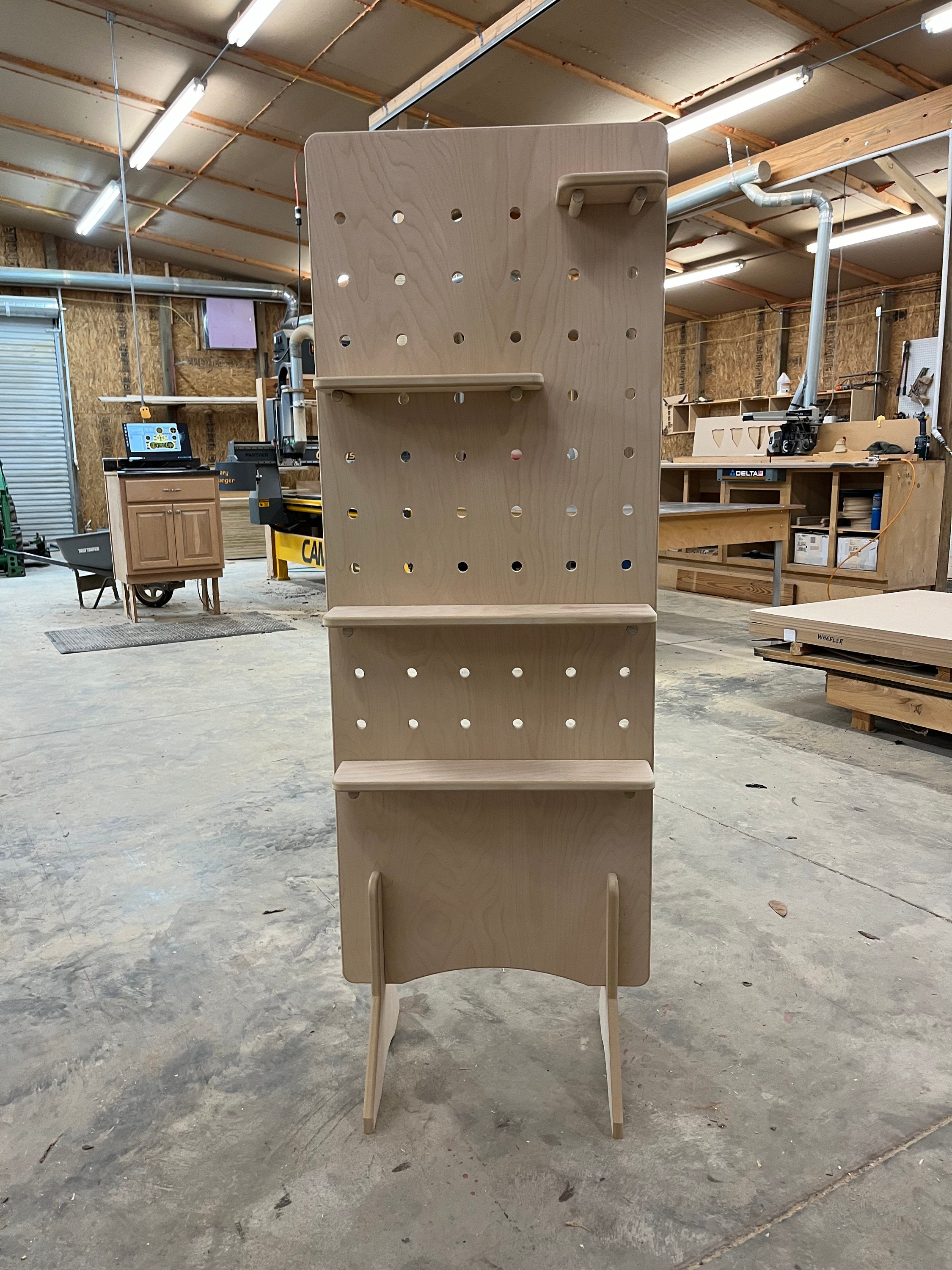 Pegboard Display Stand CNC Digital File (3/4" Birch MDF) - Etsy