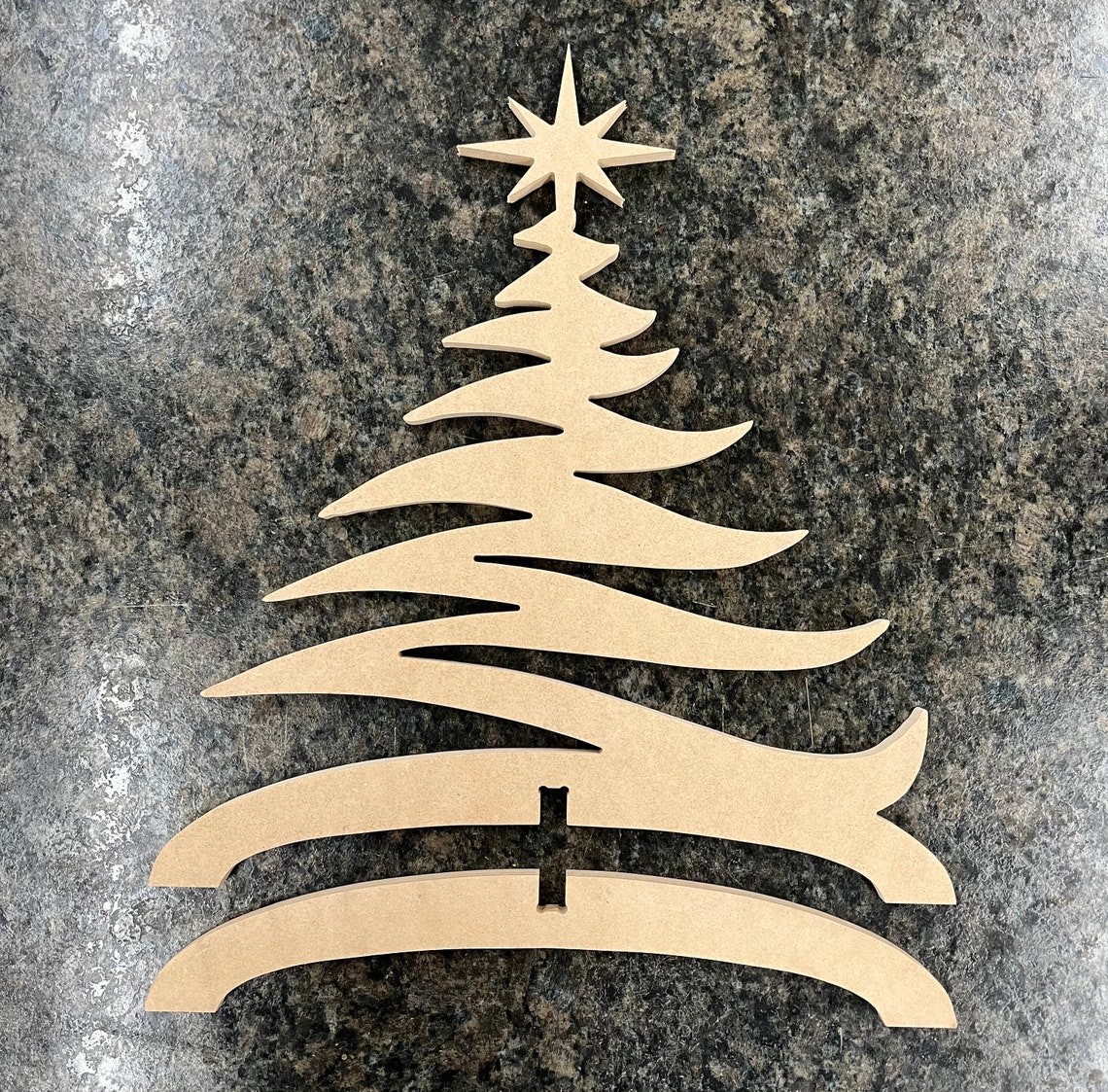 Wavy Wood Christmas Tree File, CNC Laser Cut Design (digital Download ...