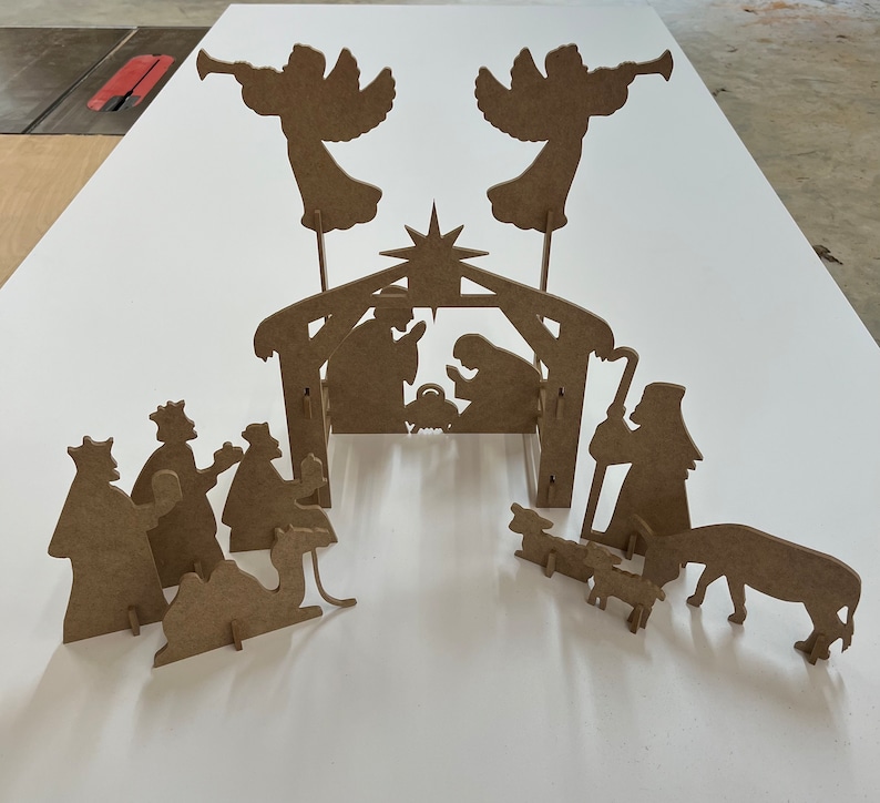 Nativity Scene, Digital Download, Crv, Eps, Dxf, Ai, Svg Files, Cnc ...