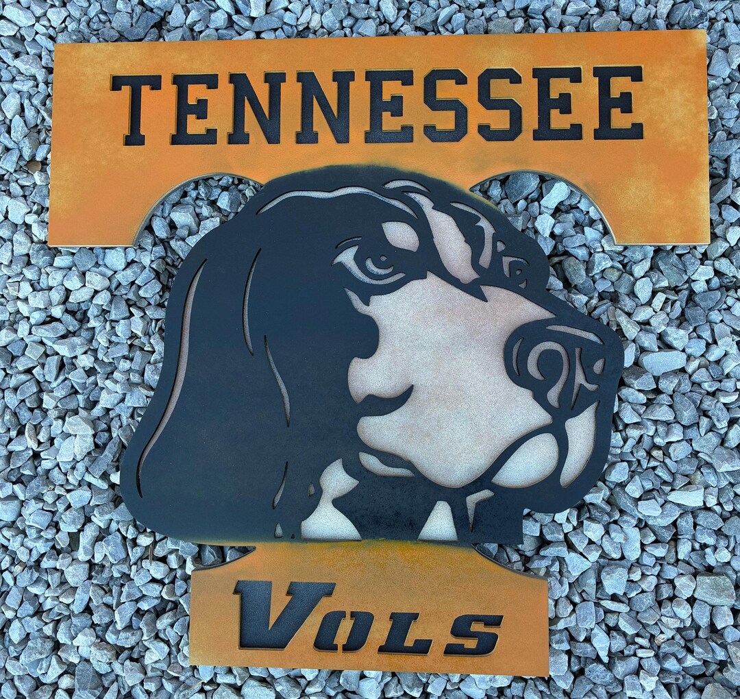 Tennessee Vols T With Smokey, Tennessee Football Unpainted Door Hanger ...