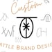 Custom Cattle Brand Design, Hand-drawn Ranch Logo (digital File) - Etsy